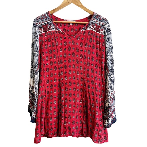 Patrons of Peace | Tops | Patrons Of Peace Boho Bell Sleeve Blouse ...